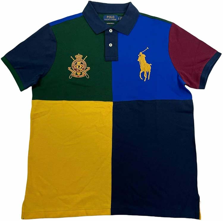 Polo Ralph Lauren Men's Quad Color Block Polo Shirt - DealDeeDee